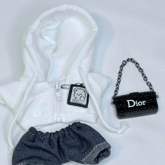 Toys | Labubu Cozy Bear Outfit Stylish Adorable With Designer Purse ...
